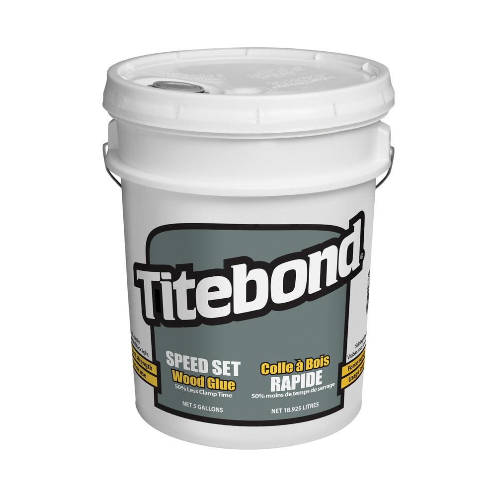 Titebond 5-Gal. Speed Set Wood Glue 4367 - The Home Depot