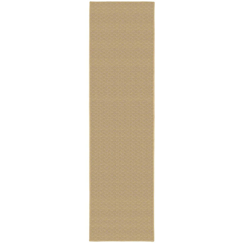 Garland Rug Medallion Tan 3 ft. x 12 ft. Runner Rug MA000N03614401 ...