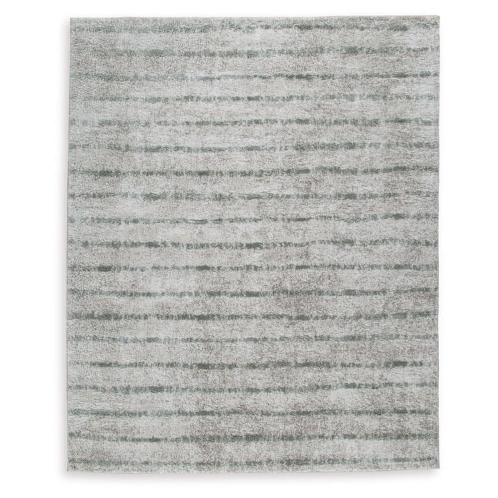 Signature DESIGN BY ASHLEY Laddway Gray 8 ft. x 10 ft. Striped Area Rug ...