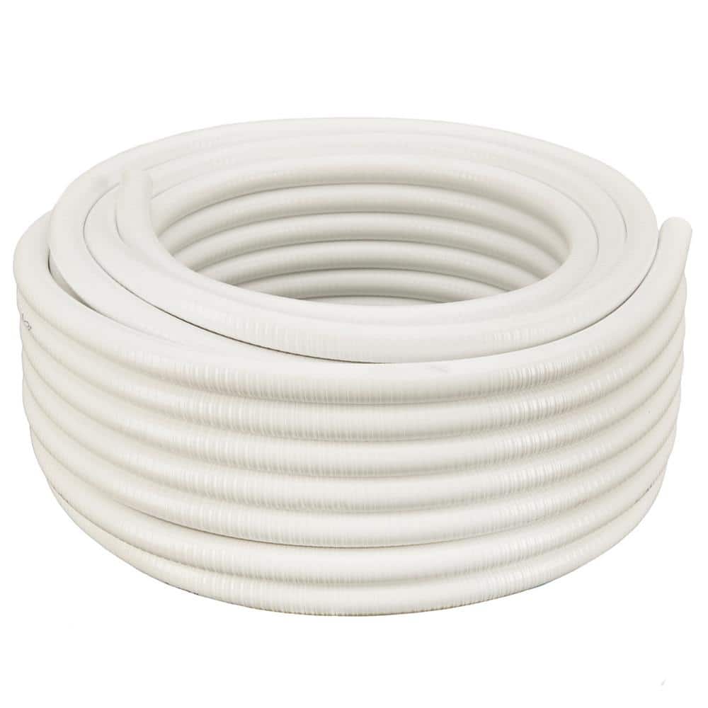 HYDROMAXX 1-1/2 in. Dia. x 10 ft. White Schedule 40 Flexible PVC Pipe ...