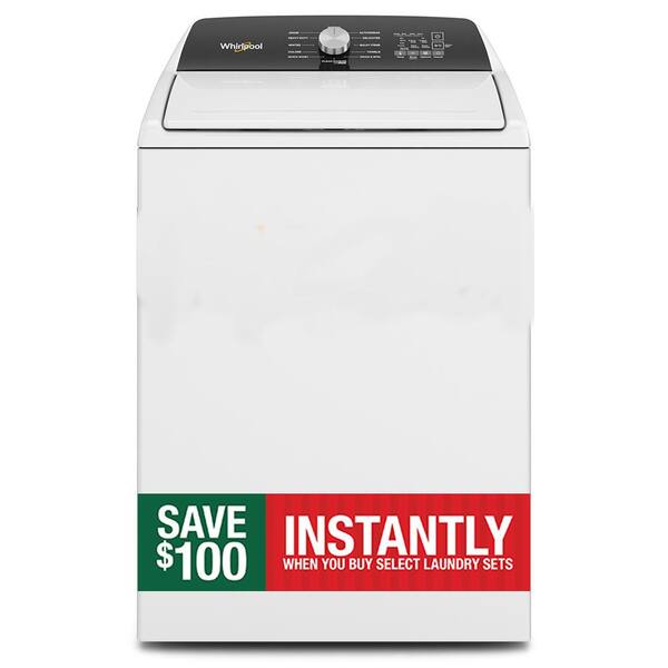 Whirlpool 4.6 cu. ft. White Top Load Impeller Washer with Built-In ...