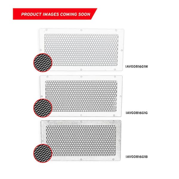 HY-C 8 in. x 16 in. Black Insect Armor Soffit Guard (1-Unit ...