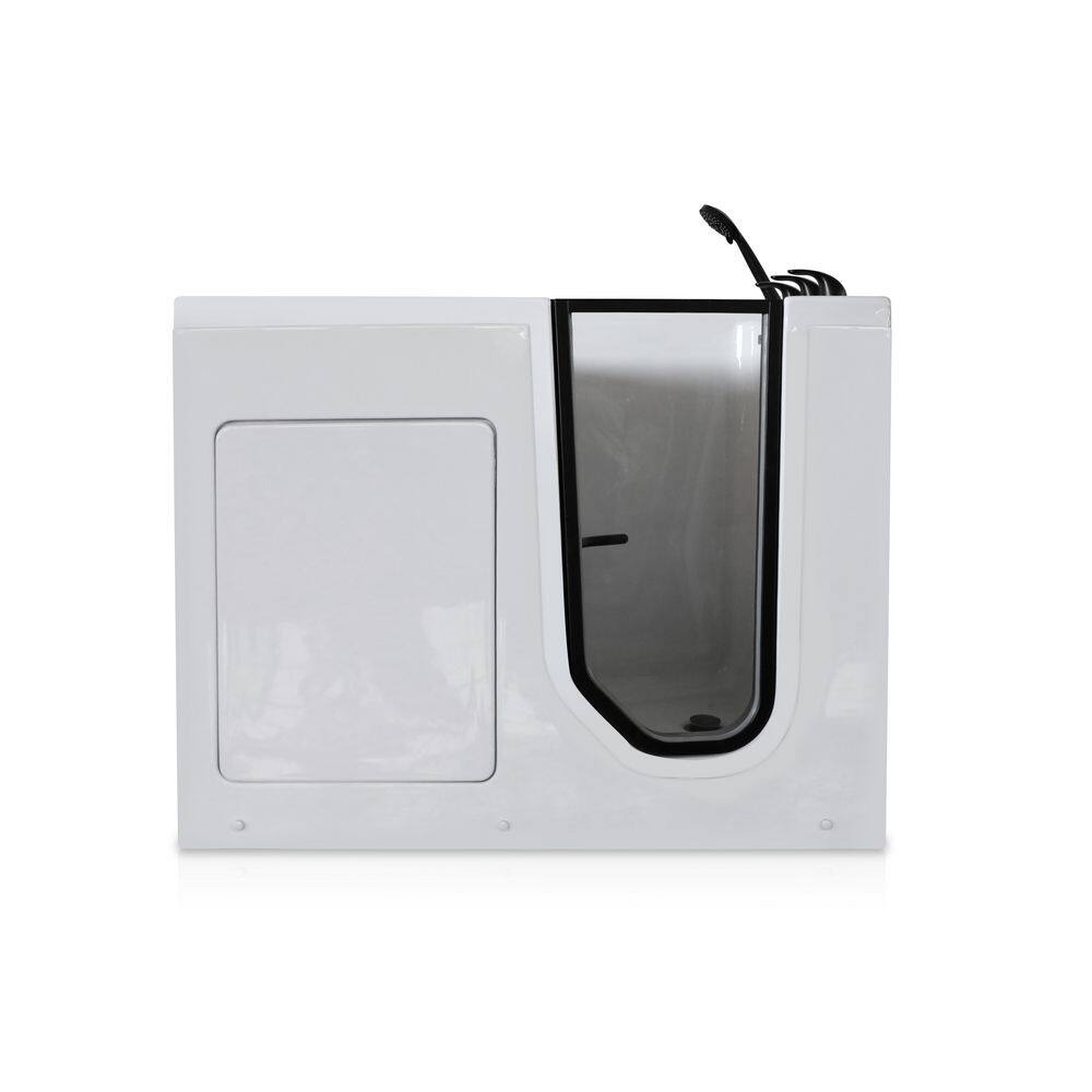 CASAINC 49 in. x 26 in. Acrylic Right Drain Walk-In Soaking Bathtub in ...