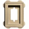 Builders Edge 4.5 in. x 6.3125 in. #012 Dark Almond Recessed Mini ...