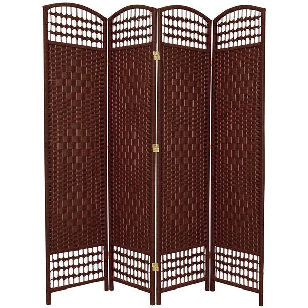 Have a question about Oriental Furniture 5.5 ft. Dark Red 4-Panel Room ...