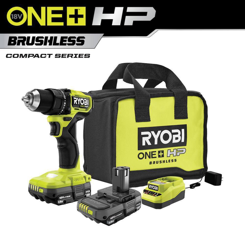 RYOBI ONE HP 18V Brushless Cordless Compact 1 2 Drill Driver Kit With RYOBI ONE HP 18V Brushless Cordless Compact 1 2 Drill Driver Kit With