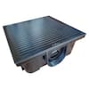 RELN 13 in. x 5 in. Square Low Profile Drainage Plastic Catch Basin Kit ...