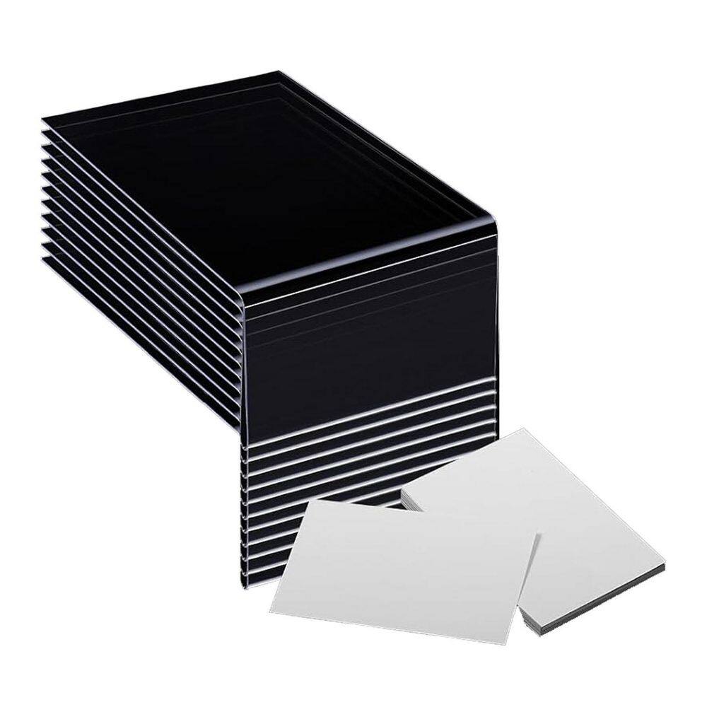 30 Pieces Moveable Clear Plastic Shelf Label Holders w/ Insert Cards ...