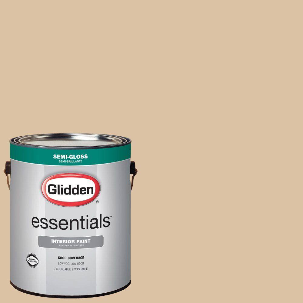 Glidden Essentials 1 gal. #HDGO64U Classic Ivory Semi-Gloss Interior ...