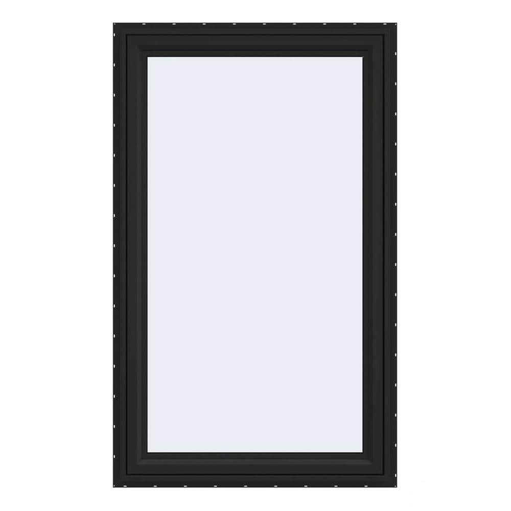 JELD-WEN 36 in. x 60 in. V-4500 Series Bronze Exterior/White Interior ...