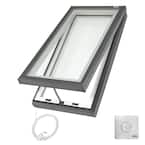 VELUX 22-1/2 in. x 46-1/2 in. Solar Powered Fresh Air Venting Curb ...