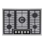 KitchenAid 30 in. Gas Cooktop in Stainless Steel with 5 Burners ...