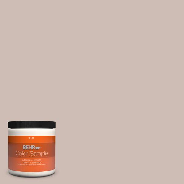 BEHR PREMIUM PLUS 8 oz. #N150-2 Smokey Pink Flat Interior/Exterior ...