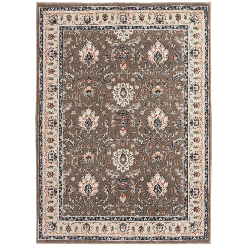 Natco Stratford Adian Latte/Alabaster 5 ft. x 8 ft. Area Rug 7672AA58H ...