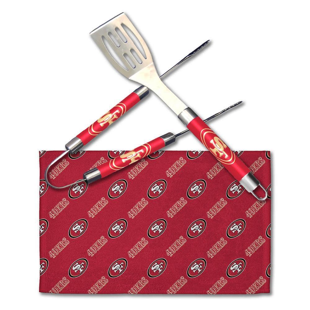 THE NORTHWEST GROUP NFL 49ers Stainless Steel BBQ Grilling Utensil Set ...
