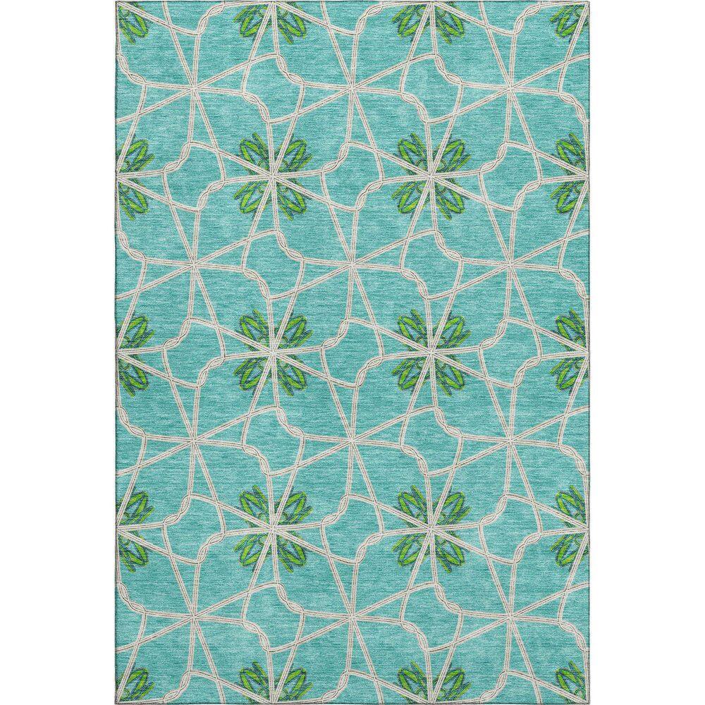 Addison Rugs Mayfield Premium Machine Washable Abstract AMF958 Aqua 9 ...