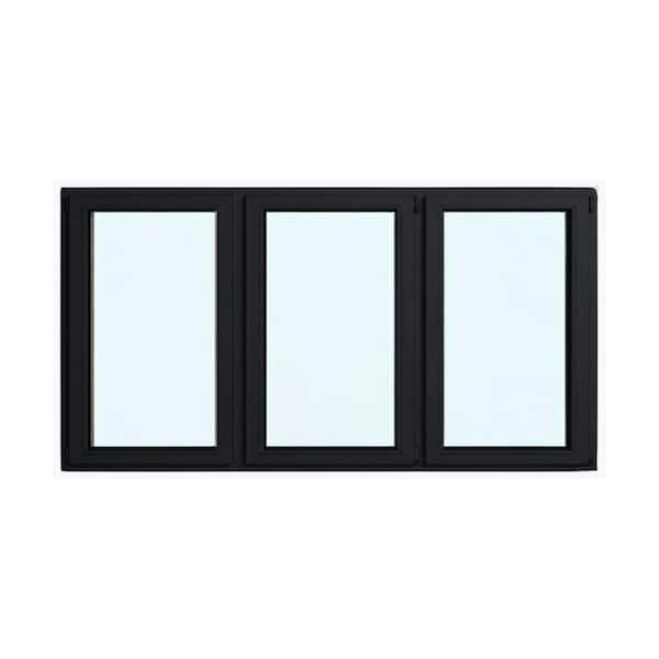 Avora Doors and Windows 108 in. x 48 in. Elite Euro Black Exterior ...