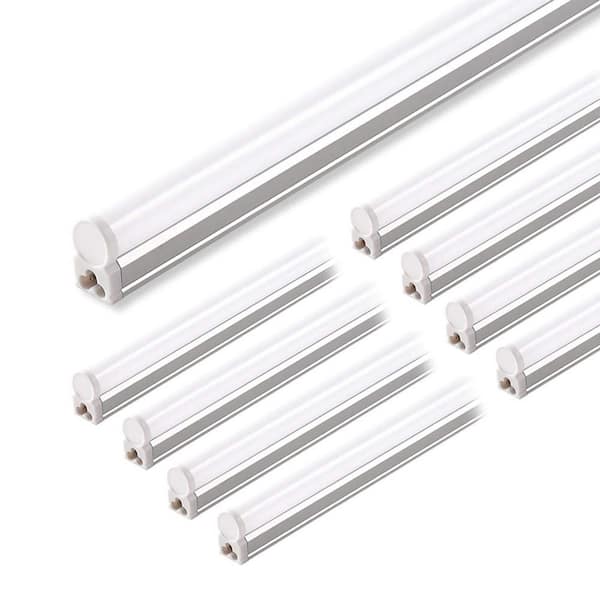 Lukyamzn 4 ft. Integrated LED Shop Light, 2200lm, 5000K, 20W, Utility ...