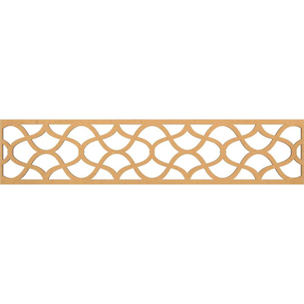 Ekena Millwork Resort Fretwork 0.25 in. D x 46.75 in. W x 10 in. L MDF ...