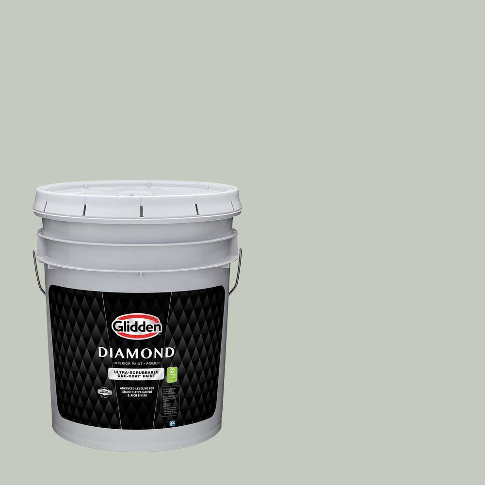 Glidden Diamond 5 gal. PPG1128-3 Life Lesson Ultra-Flat Interior Paint ...