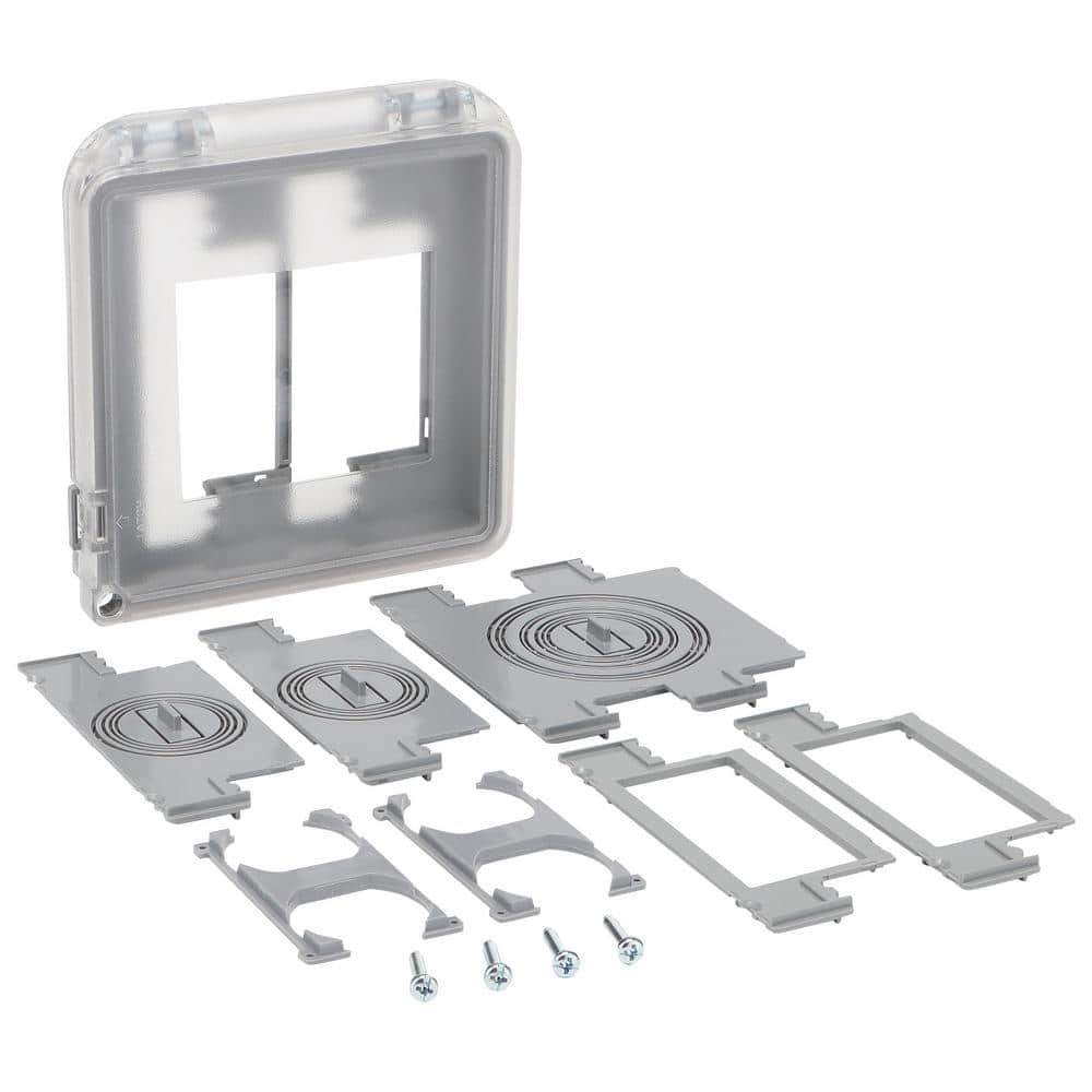 Commercial Electric 2-Gang Horizontal/Vertical Non-Metallic ...