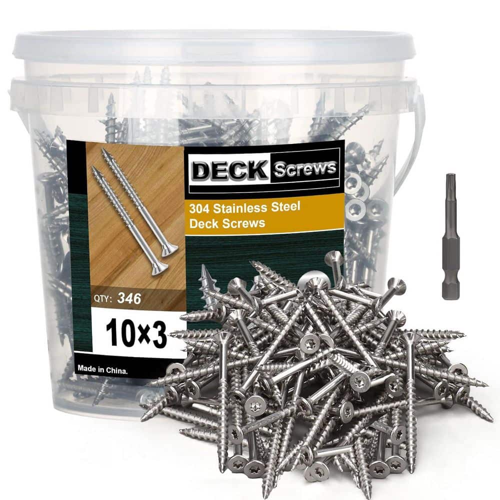 Afoxsos 304 Stainless Steel Flat Head T25 Torx Drive Wood Deck Screws ...