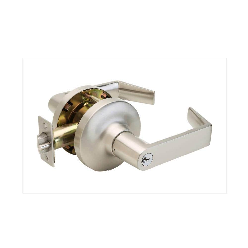 Copper Creek Grade 1-Erin Satin Stainless Cylindrical Entry Door Lever ...