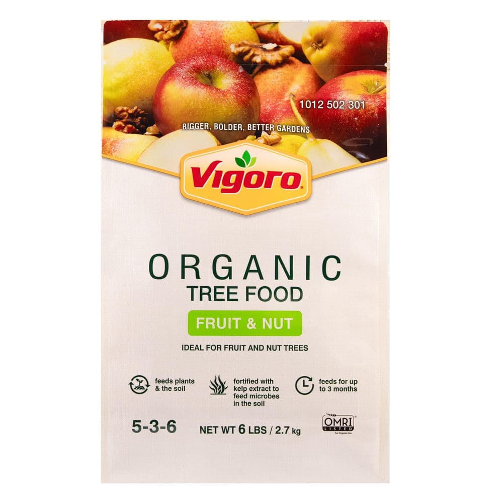 Vigoro 6 lb. Organic Fruit and Nut Tree Dry Food Fertilizer 5-3-6 P0016 ...