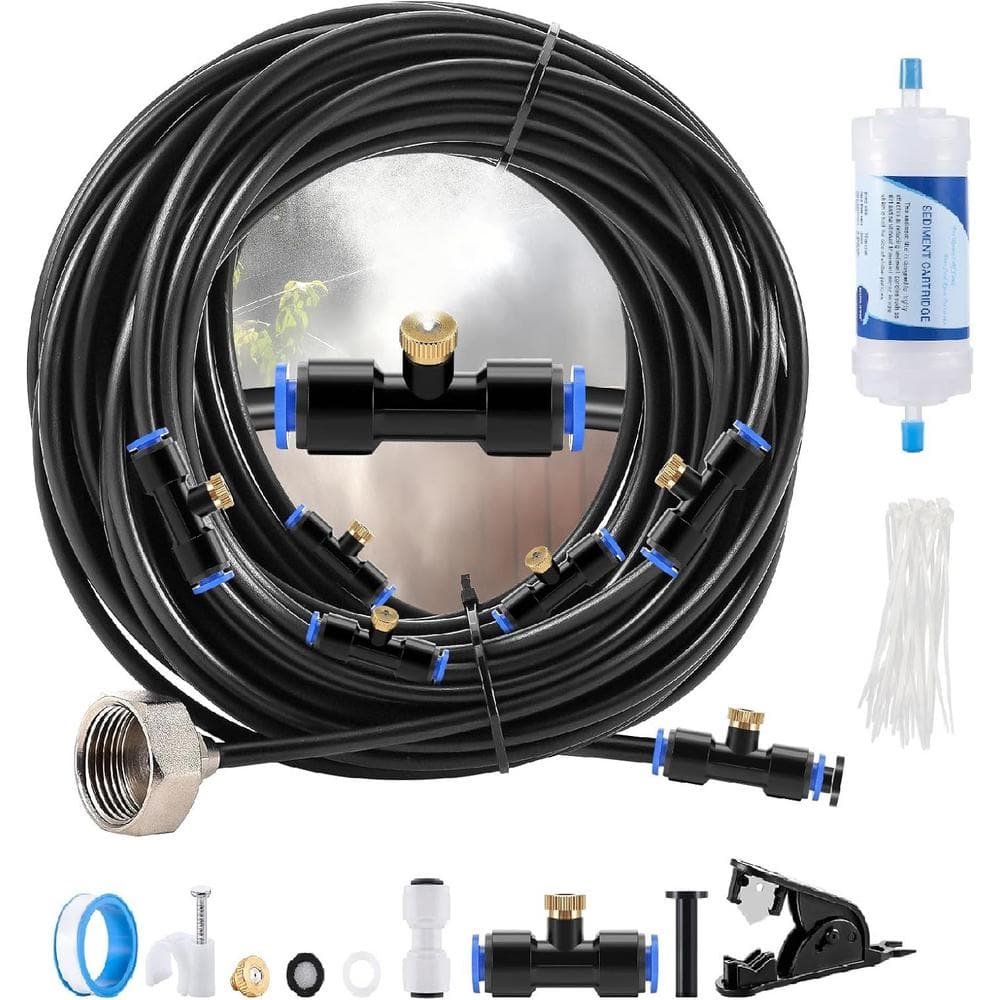 Misopily 75 ft. Misting Line Misting Cooling System with Water Filter ...