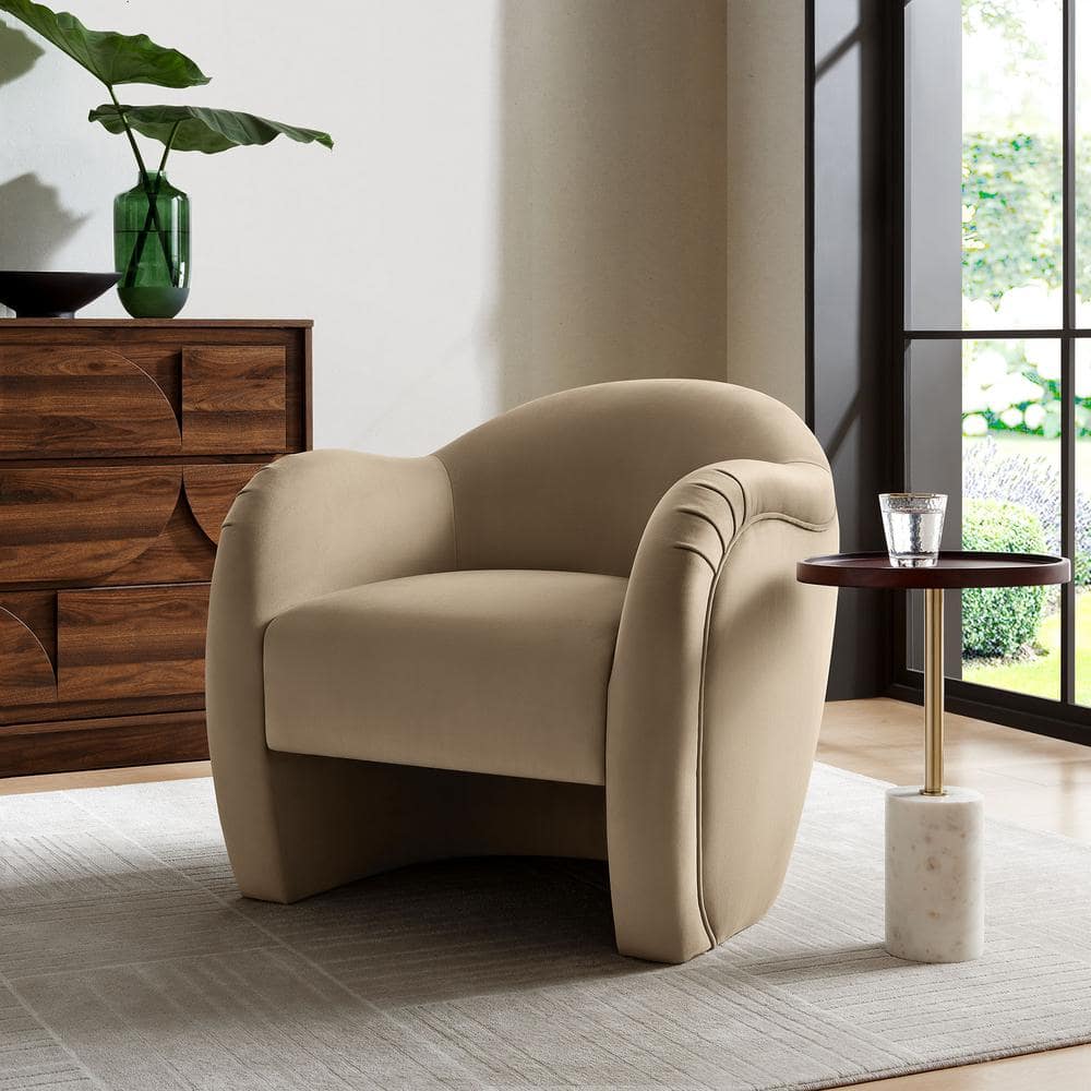 MODWAY Modway Compose Barrel Chair with Performance Velvet Fabric in ...