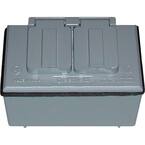 Greenfield 1/2 in. Weatherproof Duplex Outlet Kit - Gray KDHBPU