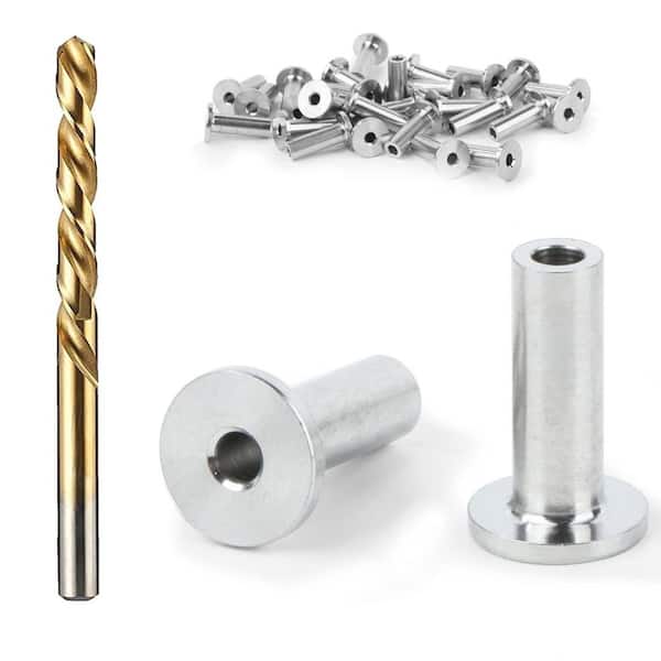 Afoxsos Stainless Steel 5/32 in. Railing Protective Sleeves Hardware ...