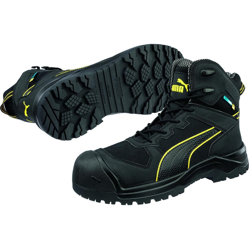PUMA Men's Rock Heavy Duty Safety Work Boots - Composite Toe - Black ...