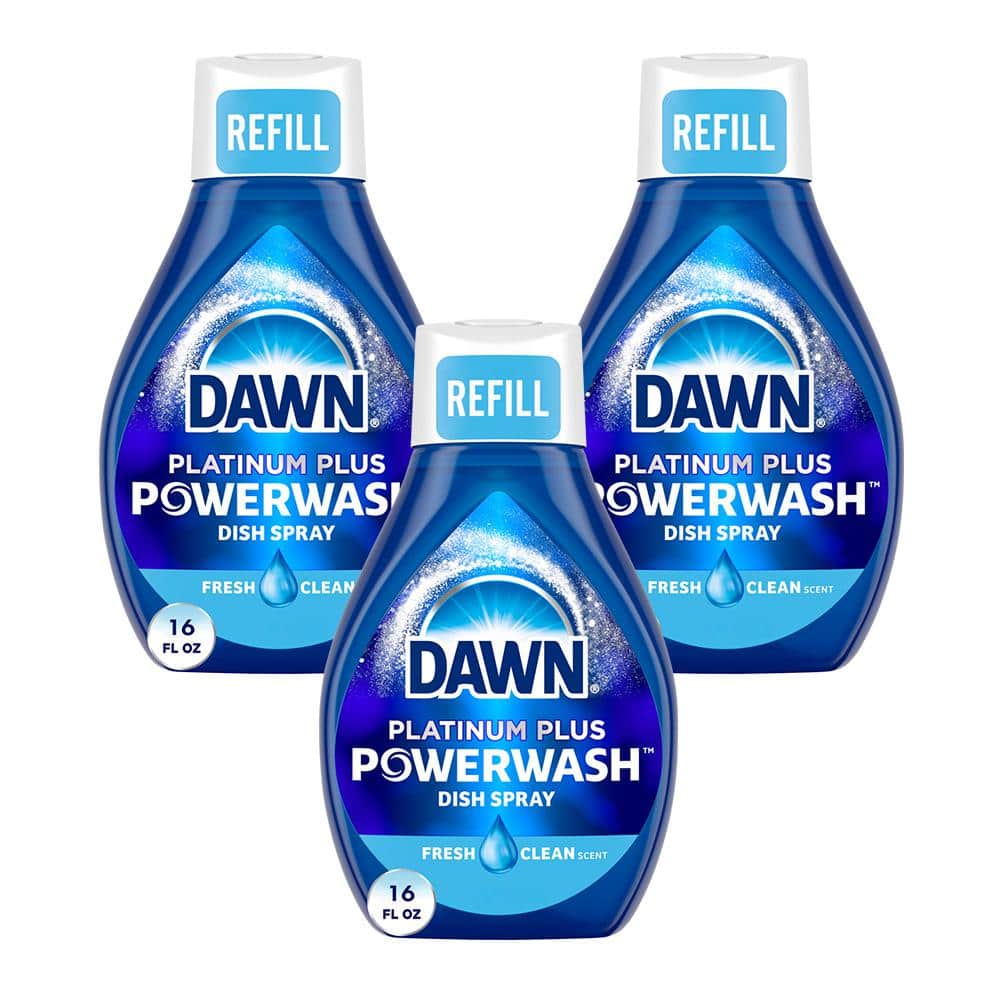 Dawn Platinum Powerwash Dish Spray 16 oz. Fresh Scent Dish Soap refill ...