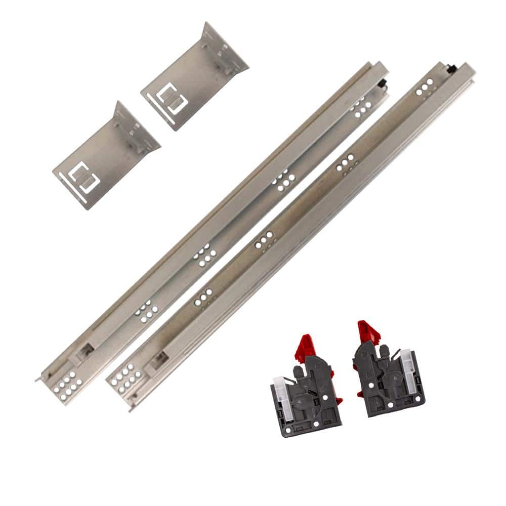 CSH 15 in. Soft Close Full Extension Undermount Drawer Slides Kit 6 ...