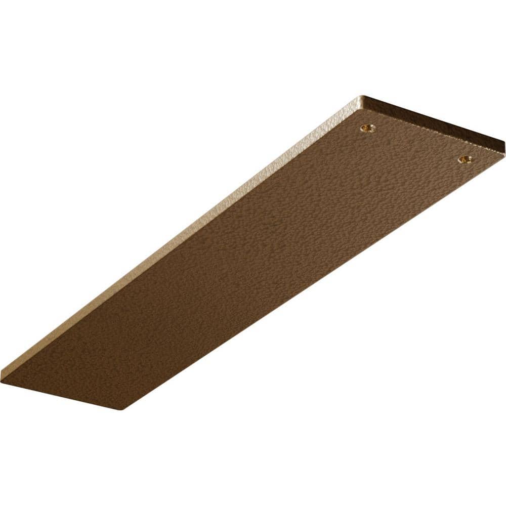 Ekena Millwork 0.25 in. x 3 in. x 14 in. Steel Hammered Gold Logan ...