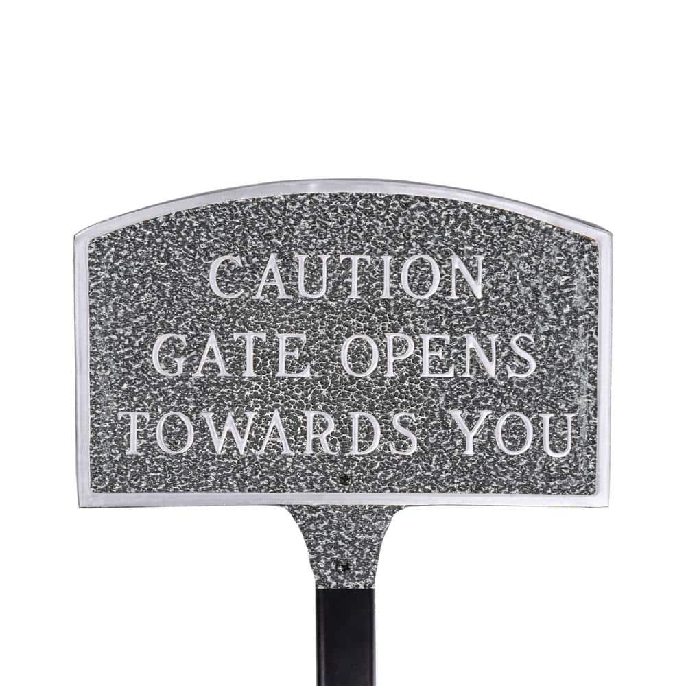 Montague Metal Products 5.5 in. x 9 in. Small Arch Caution Gate Opens ...