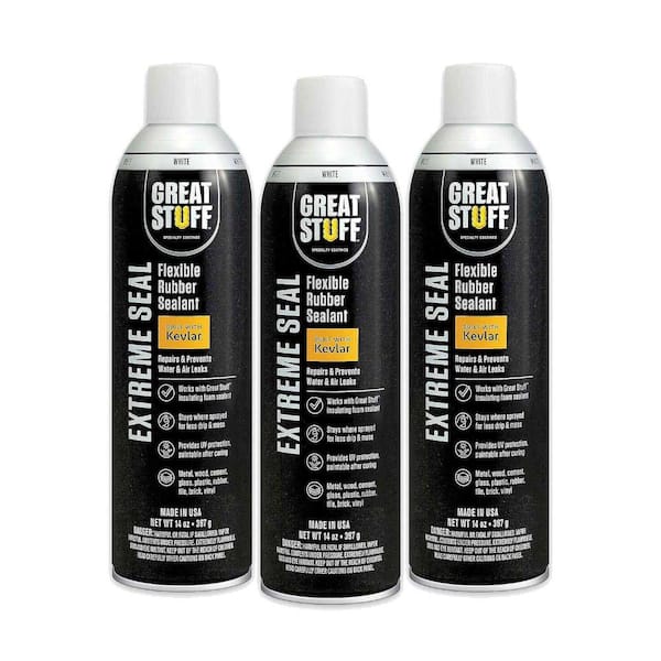 GREAT STUFF Extreme Sealant - White - 14 oz. - Aerosol - 3-Pack ...