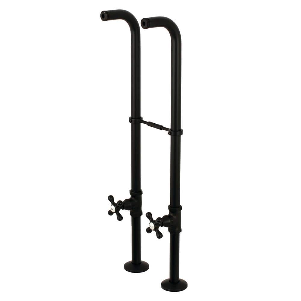 Kingston Brass Freestanding Supply Line Package, Matte Black HCC266S0AX ...