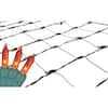 Northlight 4 ft. x 6 ft. Orange Mini Net Style Christmas Lights with ...