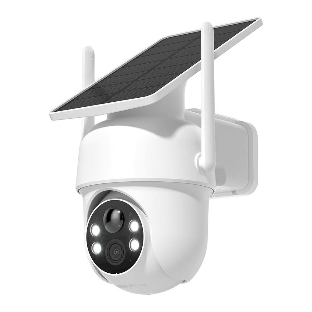 phyfalip 2K Solar Security Camera Wireless Outdoor 2.4G WiFi with Solar ...