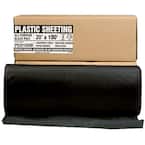 Aluf Plastics Plastic Sheeting - 10 ft. x 100 ft., 6 mil Gauge - Clear ...