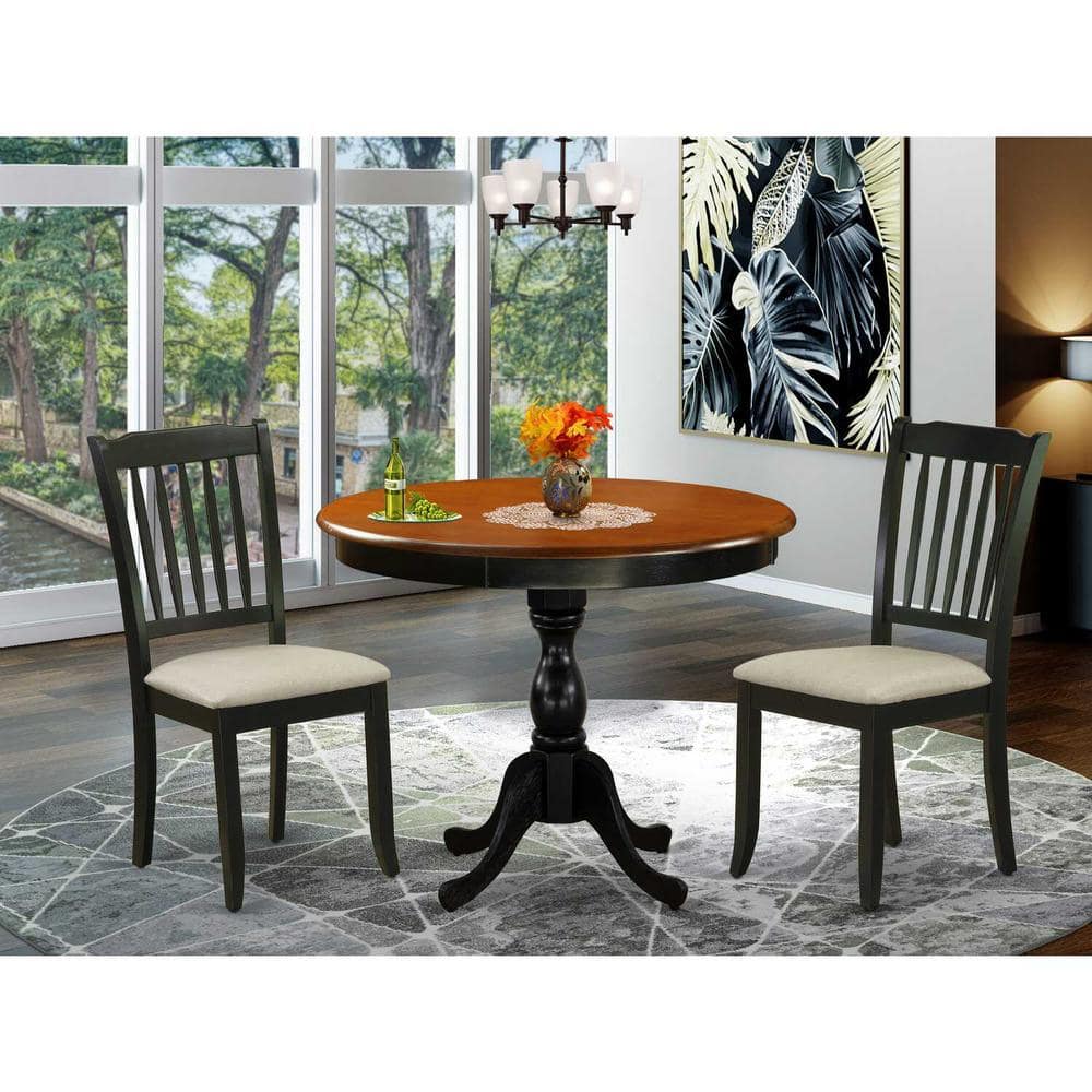 Round cherry dining table set store