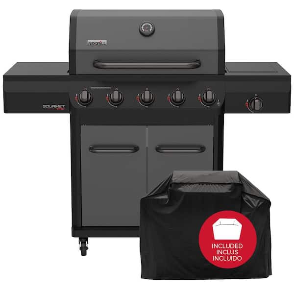 Nexgrill Gourmet Pro 4 Burner Propane Gas Grill with Side Burner in ...