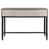SAFAVIEH Estella 13 in. Black Rectangle Wood Console Table with Drawer ...