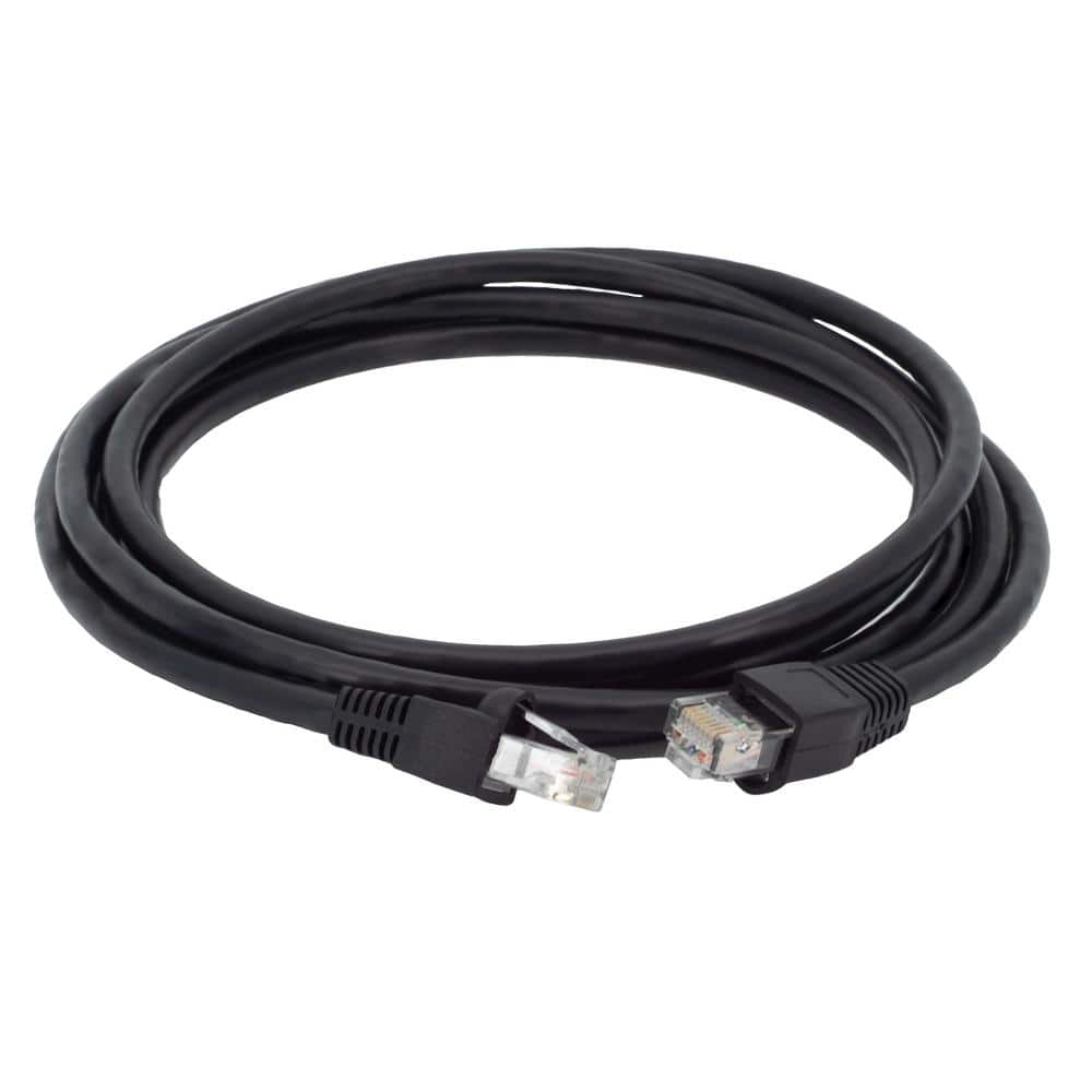 Commercial Electric CE 7 ft. Cat 6A UTP Patch Cable Black 5607-BK-VN ...