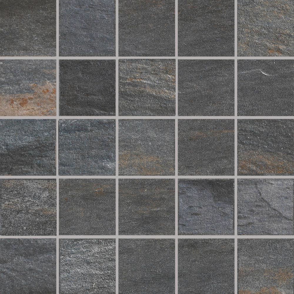 Florida Tile Home Collection Longitude Slate Grey 12 in. x 12 in. Matte ...