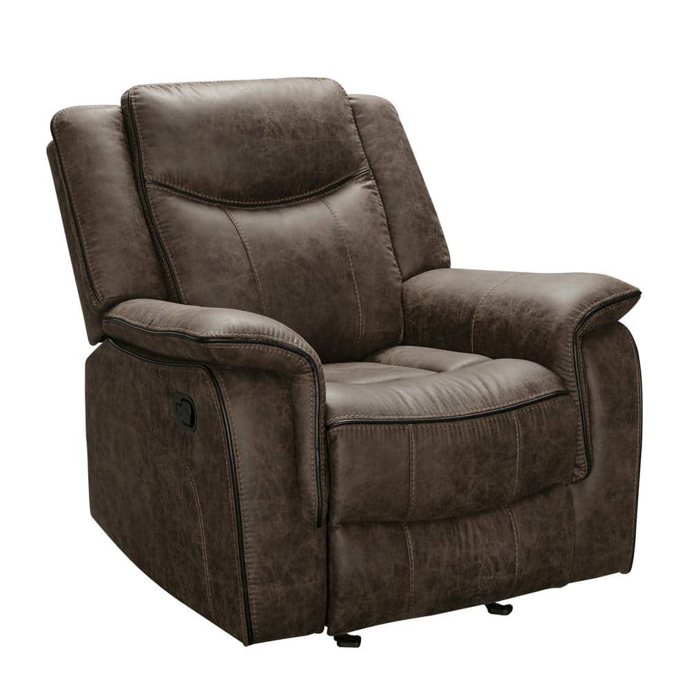 Stillwater Whiskey Brown Glider Recliner A890-002-046 - The Home Depot
