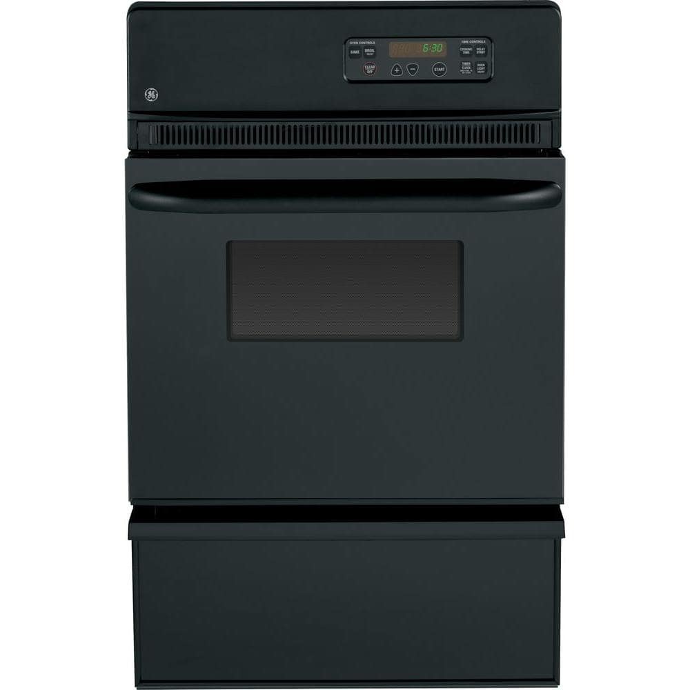 GE 24 in. Single Gas Wall Oven in Black JGRS06BEJBB - The Home Depot