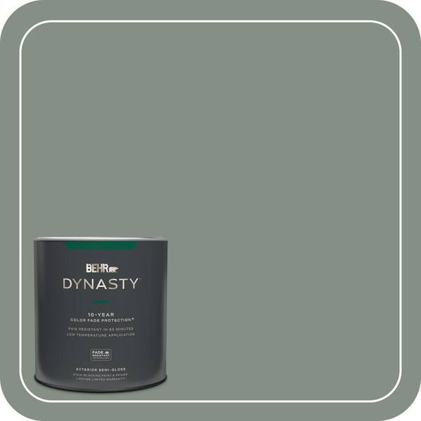 BEHR DYNASTY 1 qt. #ECC-49-3 Forest Moss Semi-Gloss Exterior Stain ...
